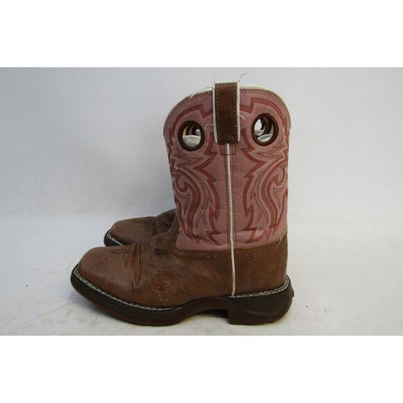 Durango | Shoes | Durango Little Youth Size 3 M Pink Brown Leather ...